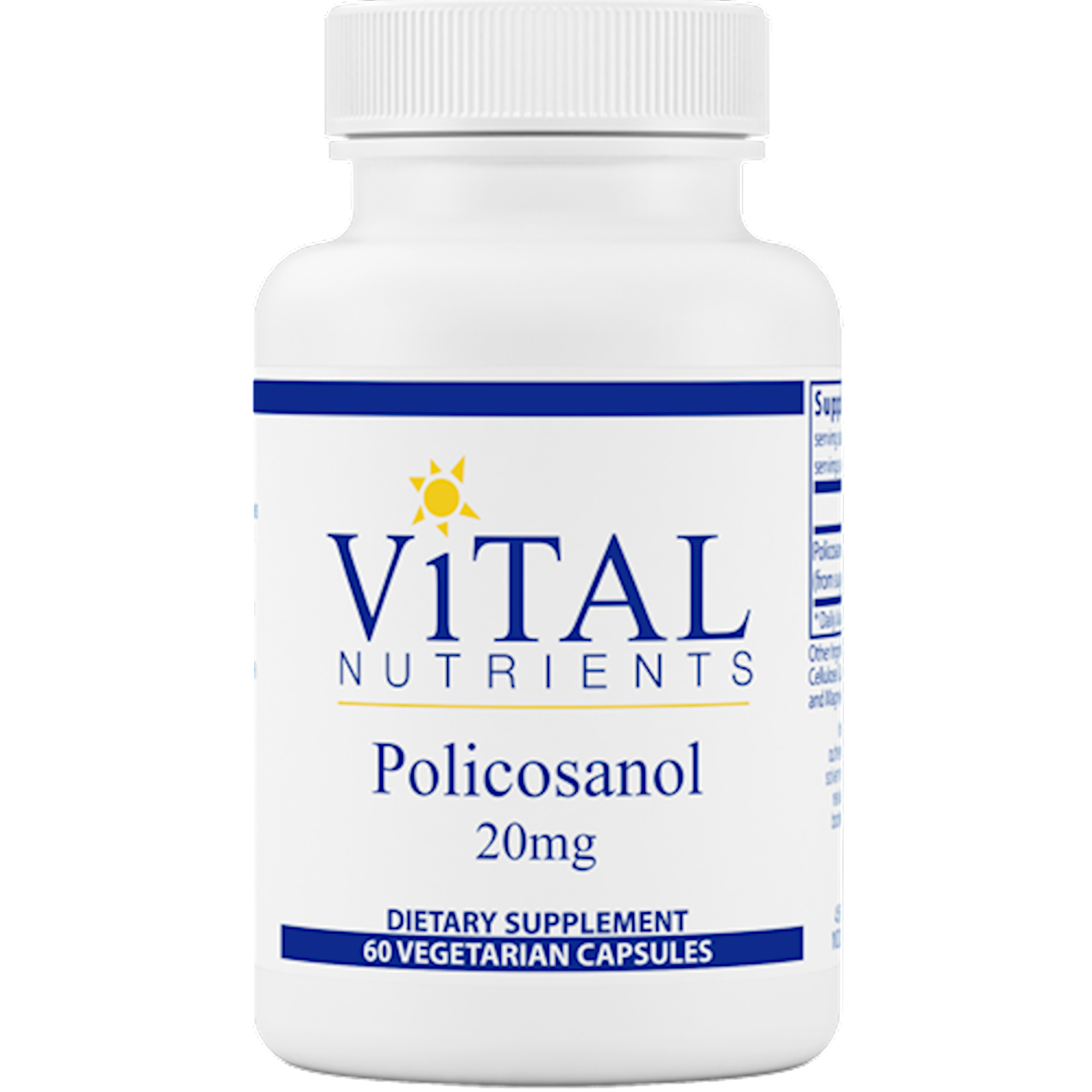 Policosanol 20 mg 60 Vegetarian Capsules – Expert Nutrition Center