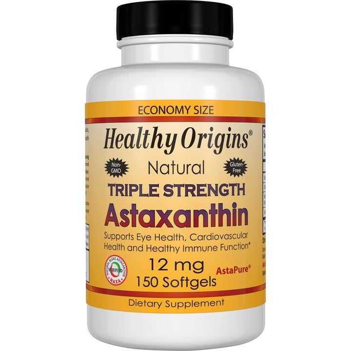 Astaxanthin (Complex) 12 mg Triple Strength 150 Softgels – Expert ...